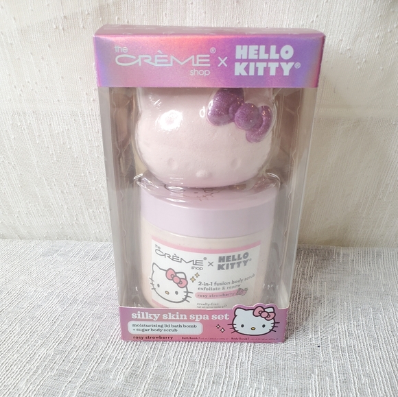 Hello Kitty Bath And Body The Creme Shop X Hello Kitty Silky Skin Spa Set Poshmark